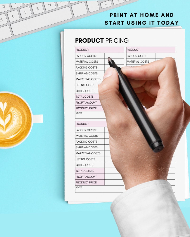 Product Pricing Printable Bundle: Small Business Calculator (PDF ...