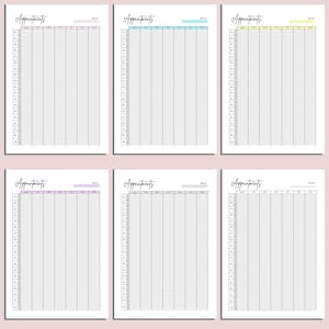 5am - Midnight Appointment Tracker Printable, 15 Minute Interval ...