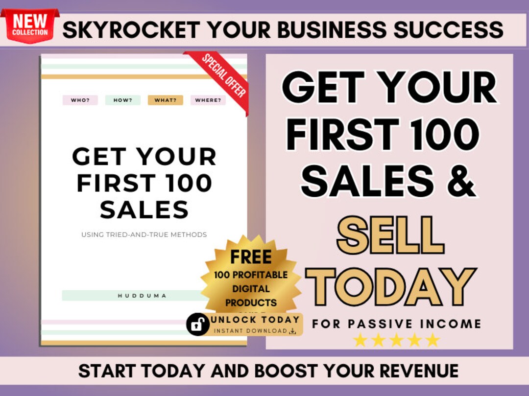 How To Find Get Your First 100 Sales How To Get Sales On Etsy With No