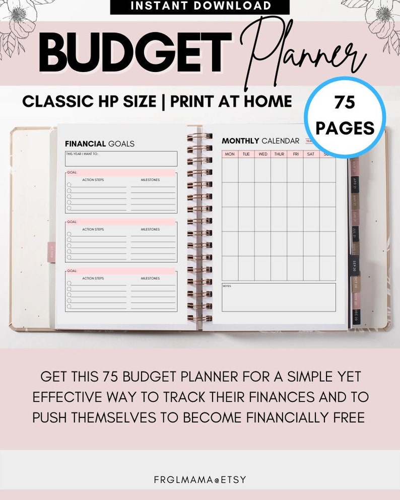 Happy Mini Planner Printable Budget Planner Finance Planner - Etsy