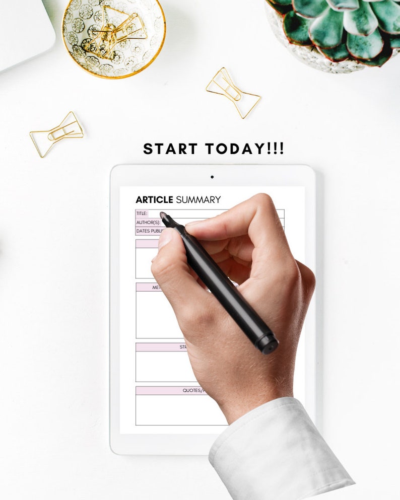 Article Summary Research Paper Journal A4 PDF Printable - Etsy Article Summary Research Paper Journal A4 PDF Printable - Etsy