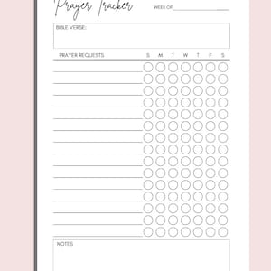 Prayer Request List & Tracker Printable, Prayer Journal, Prayer ...
