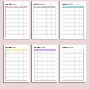 Lecture Tracker Online Class Notes, Homework Tracker, Assessment ...
