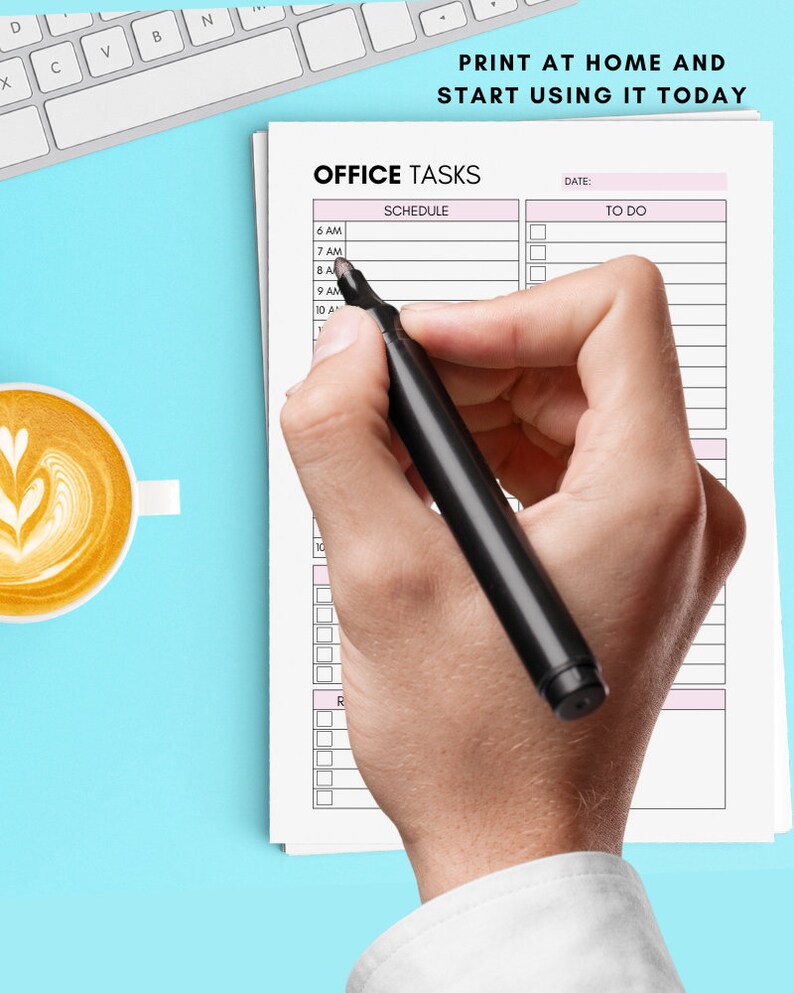 Office Task Tracker Printable Office Organizer Work Planner - Etsy UK