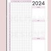 A Year in Pixels Printable, 2024 Mood Tracker Printable, 2024 Year in ...