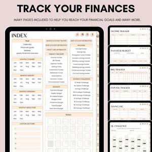 Digital Budget Overview Template, Digital Budget Planner, , Paycheck ...
