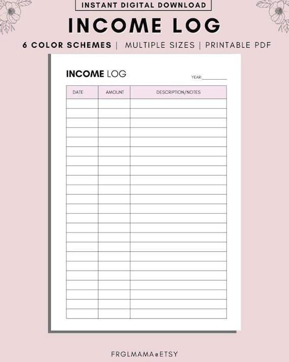 Money Management Worksheets