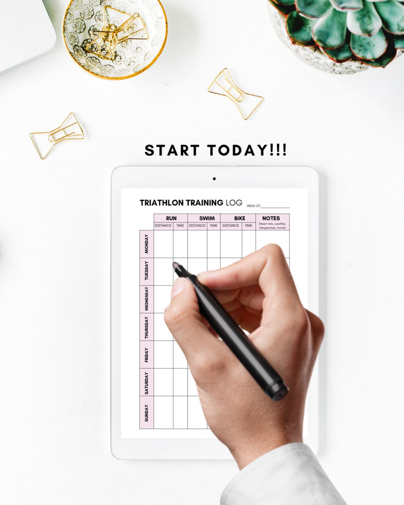 Triathlon Tracker Triathlon Log Printable Workout Planner - Etsy UK