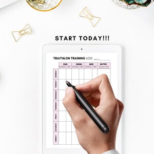 Triathlon Training Log: Printable Workout Planner (A4 A5 Letter PDF) - Etsy