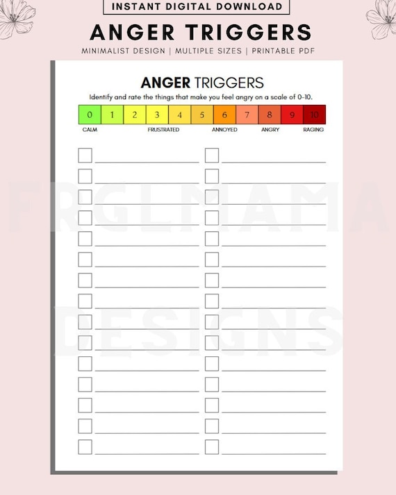 Therapy Worksheets Anger Anger Management Techniques Worksheet