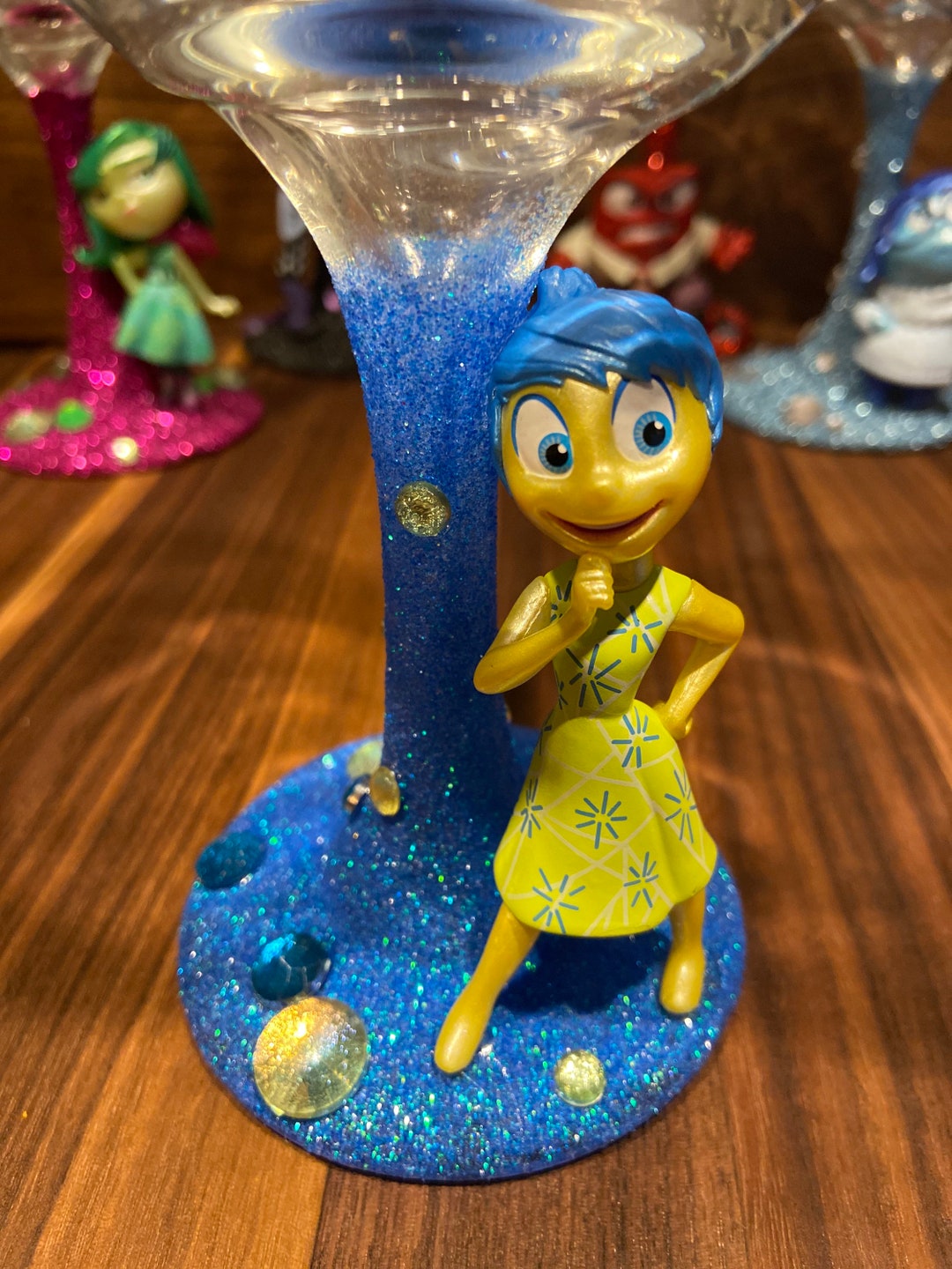Wine Glass Custom Joy Inside Out Disney Pixar - Etsy
