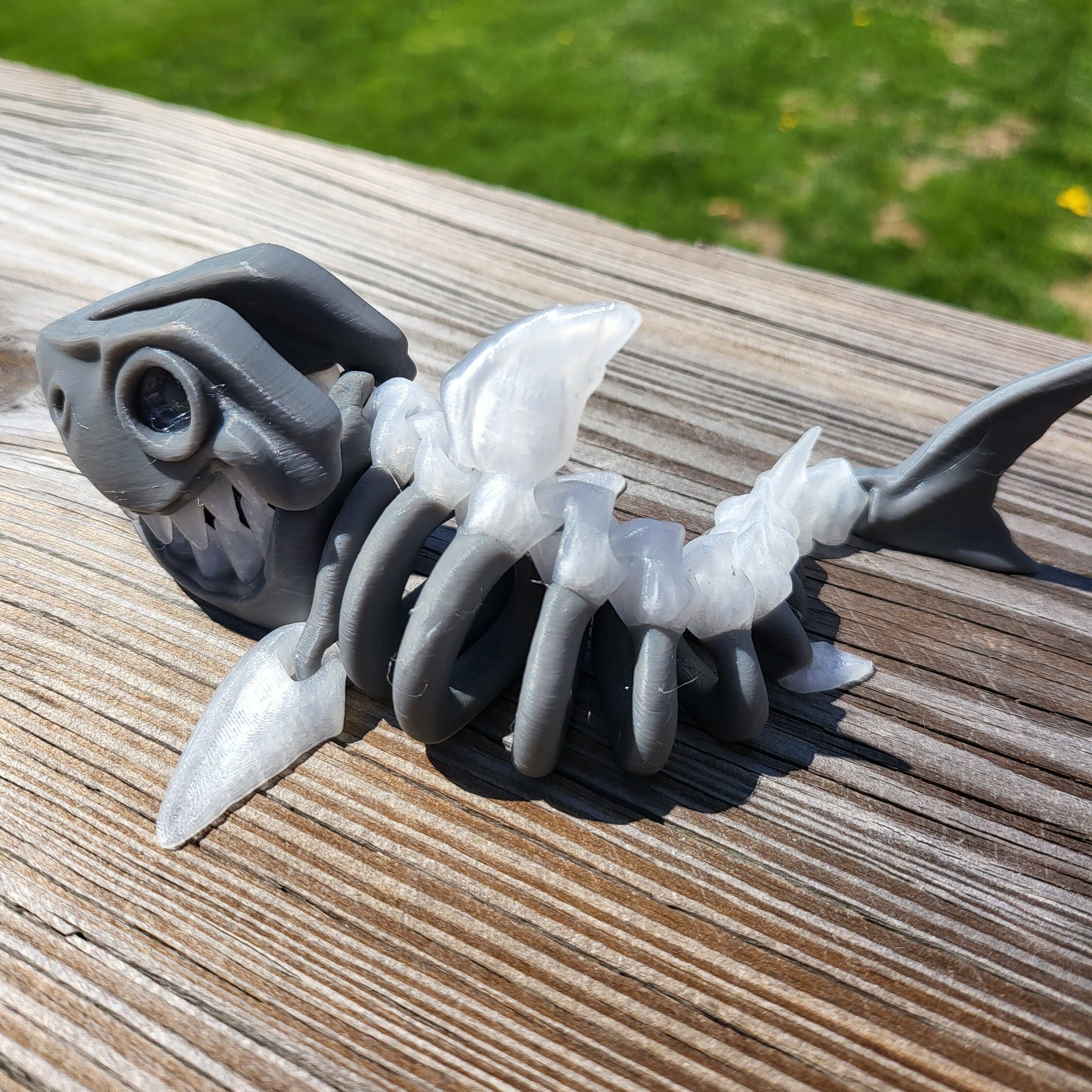Flexi Shark - Flexi Factory Shark Articulated Skeleton 3D Printed ...