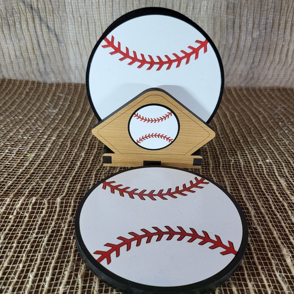 Baseball Coasters - Etsy