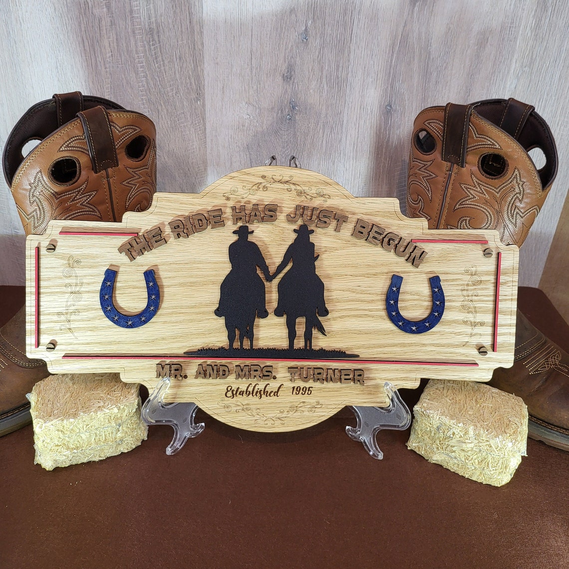 Custom Western Wedding Sign – Personalized Anniversary Gift - Etsy