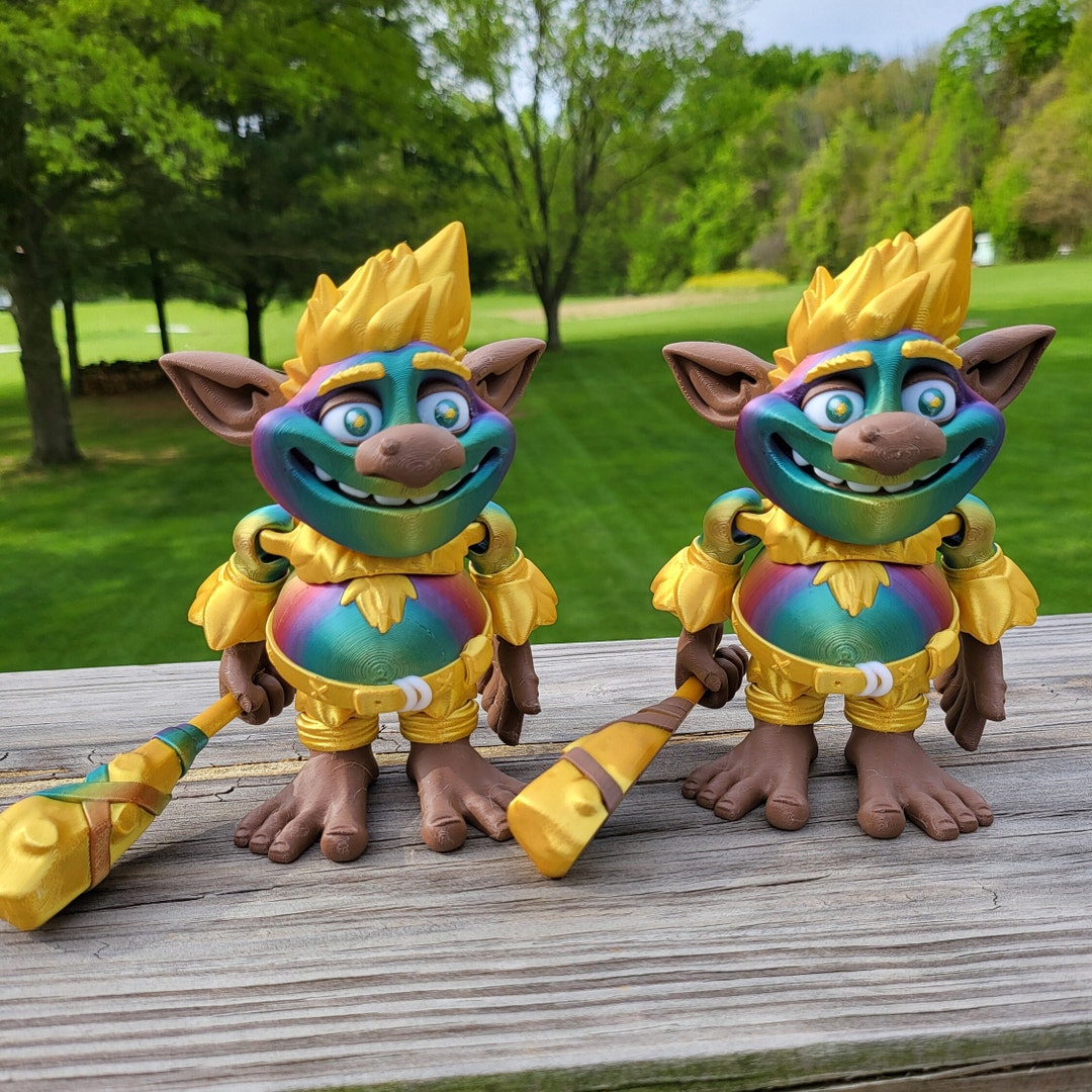 Flexi Troll - Adorable Troll Toy - 3D Printed Flexi Articulated Trolls ...