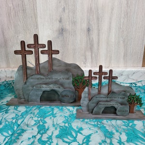 He Has Risen Decor - Empty Tomb Decor - Easter Resurrection Scene ...