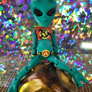 3D Printed Alien - Flexible Alien - 3D Printed Any Cubic Flexi Alien ...