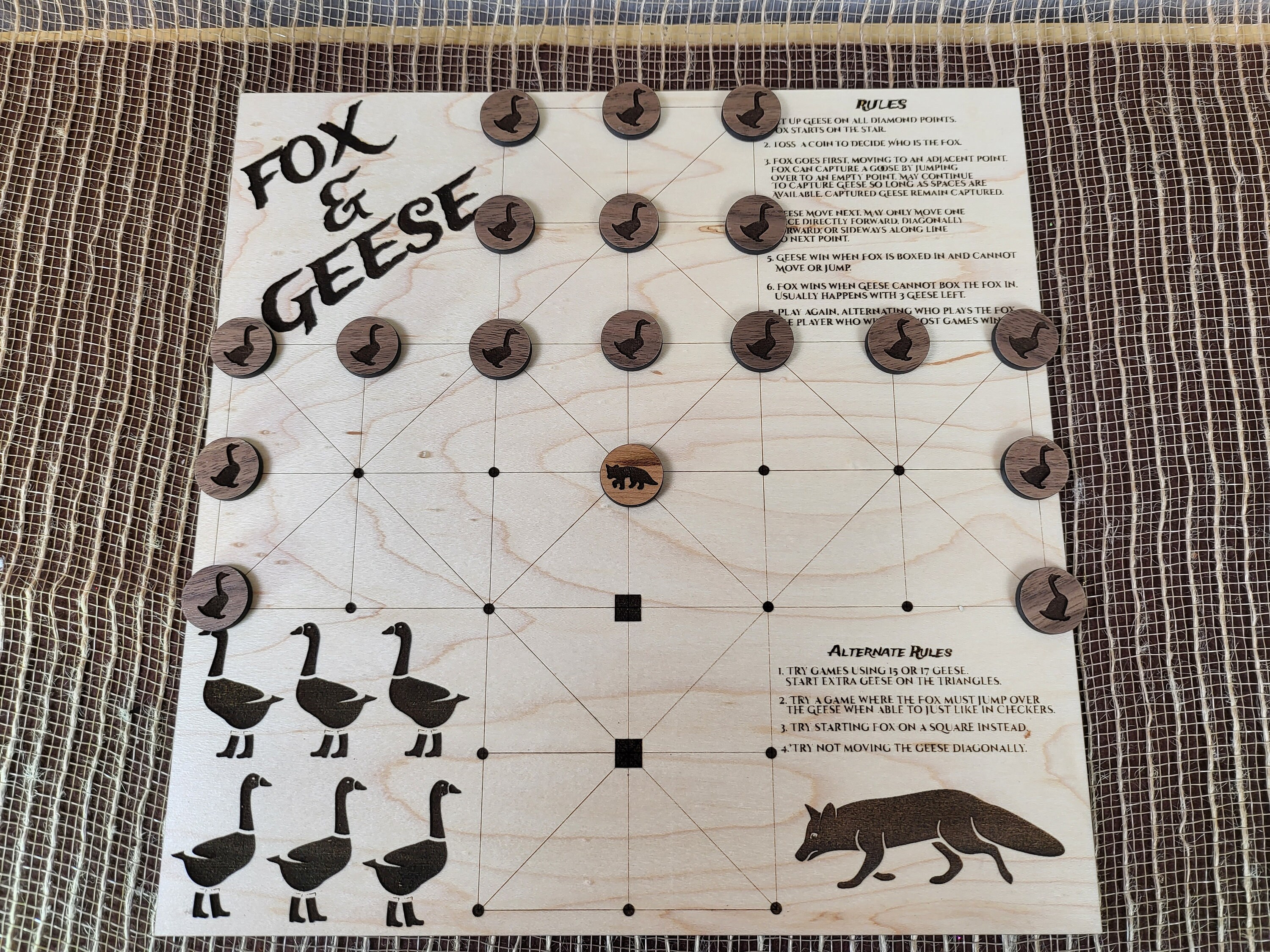 Fox And Geese Rules