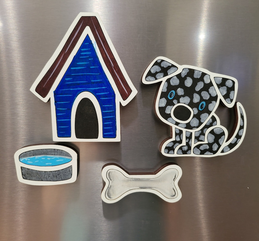 Dog Magnets Fridge - Frig Magnets - Dog Magnet Set for Frig - Animal ...
