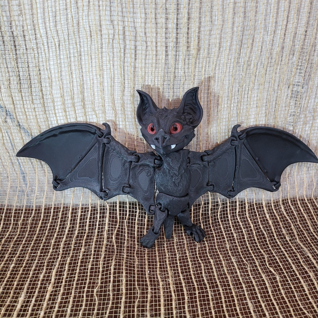 3D Printed Bat - Articulated Bat 3D Print -mat Makers Authorized Dealer ...