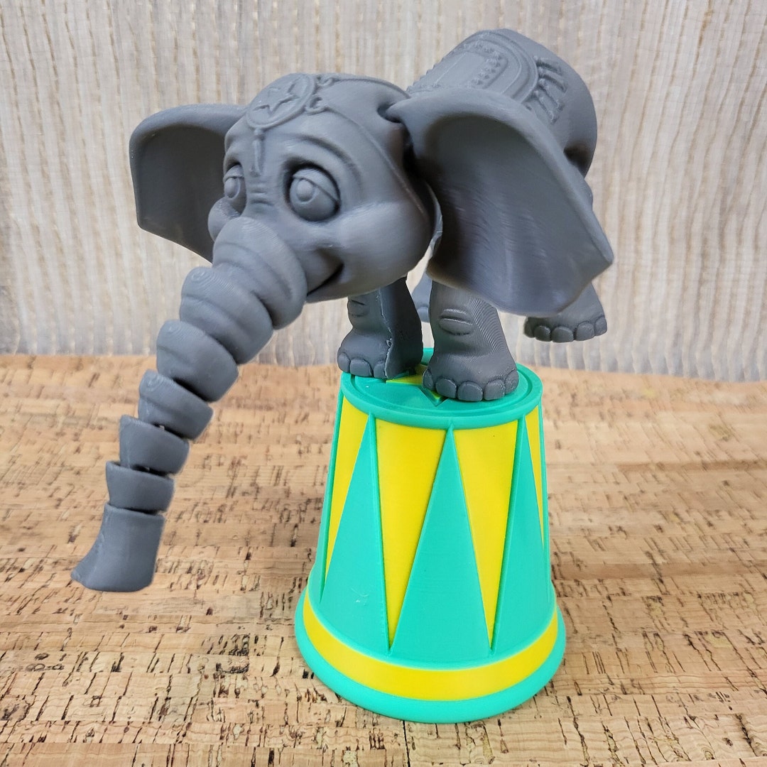 Flexi Factory Carnival Elephant With Stand - Articulating Balancing ...