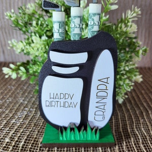 Money Gift Holder Dad - Golf Bag Money Holder Gift - Father's Day Money ...