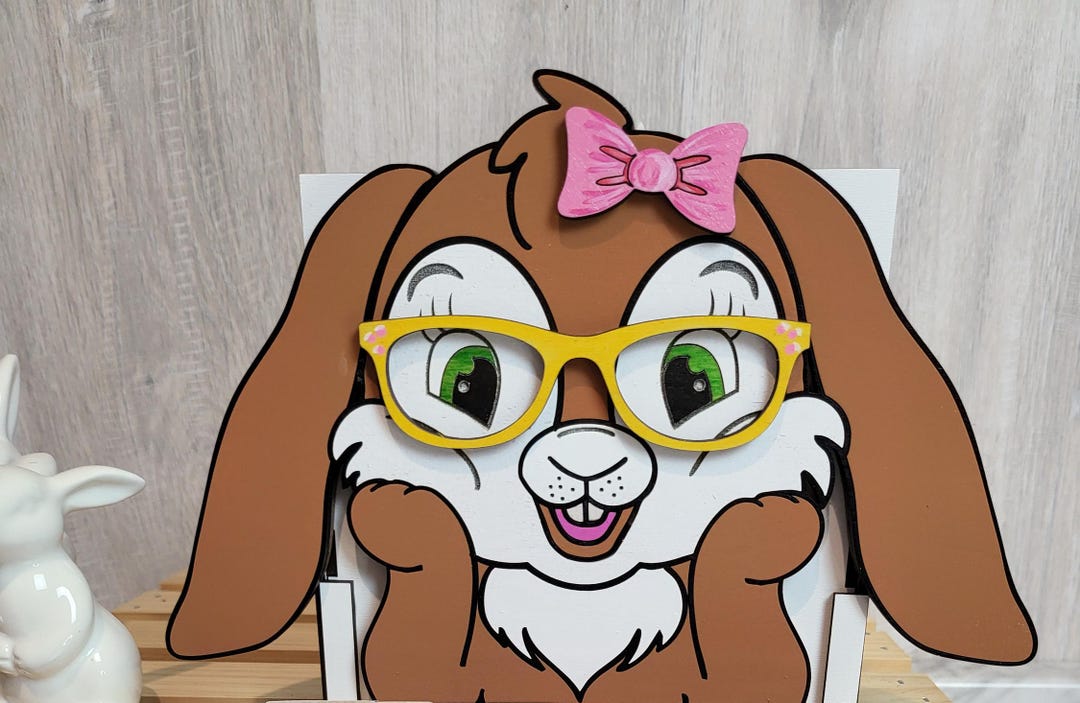 Wooden Rabbit Easter Basket - Personalized Easter Basket - Wooden Crate ...