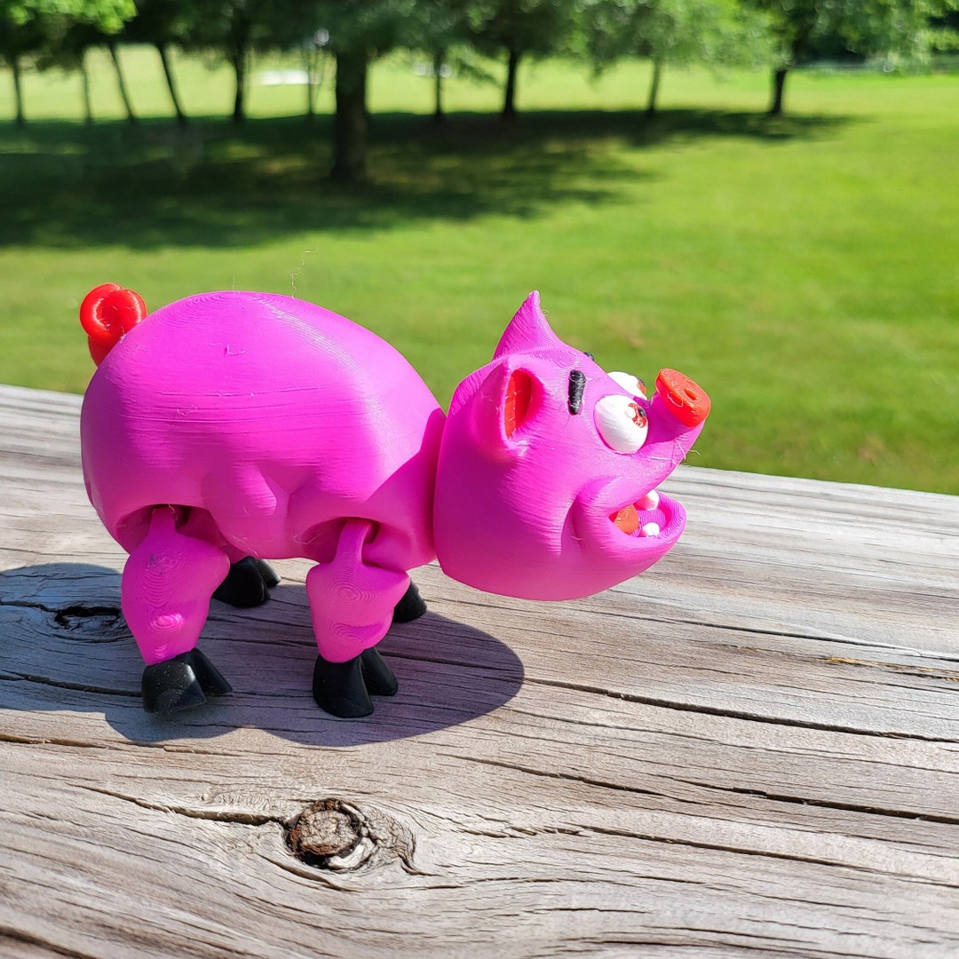 3D Pig - 3d Printed Pig - Articulated Pig 3D Print - Flexi Factory ...