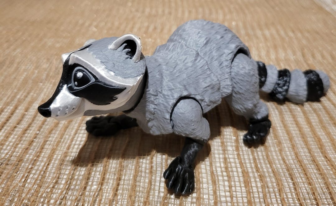 3D Raccoon - 3d Printed Raccoon - Articulated Raccoon 3D Print ...