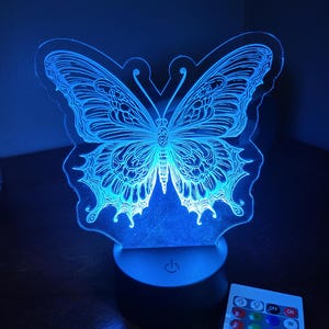 Butterfly Collection LED Night Light - Butterfly - Color Changing ...