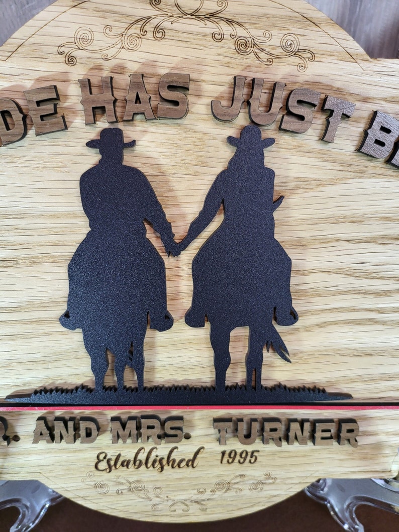 Western Wedding Sign - Western Anniversary Sign - Wedding Sign Western ...