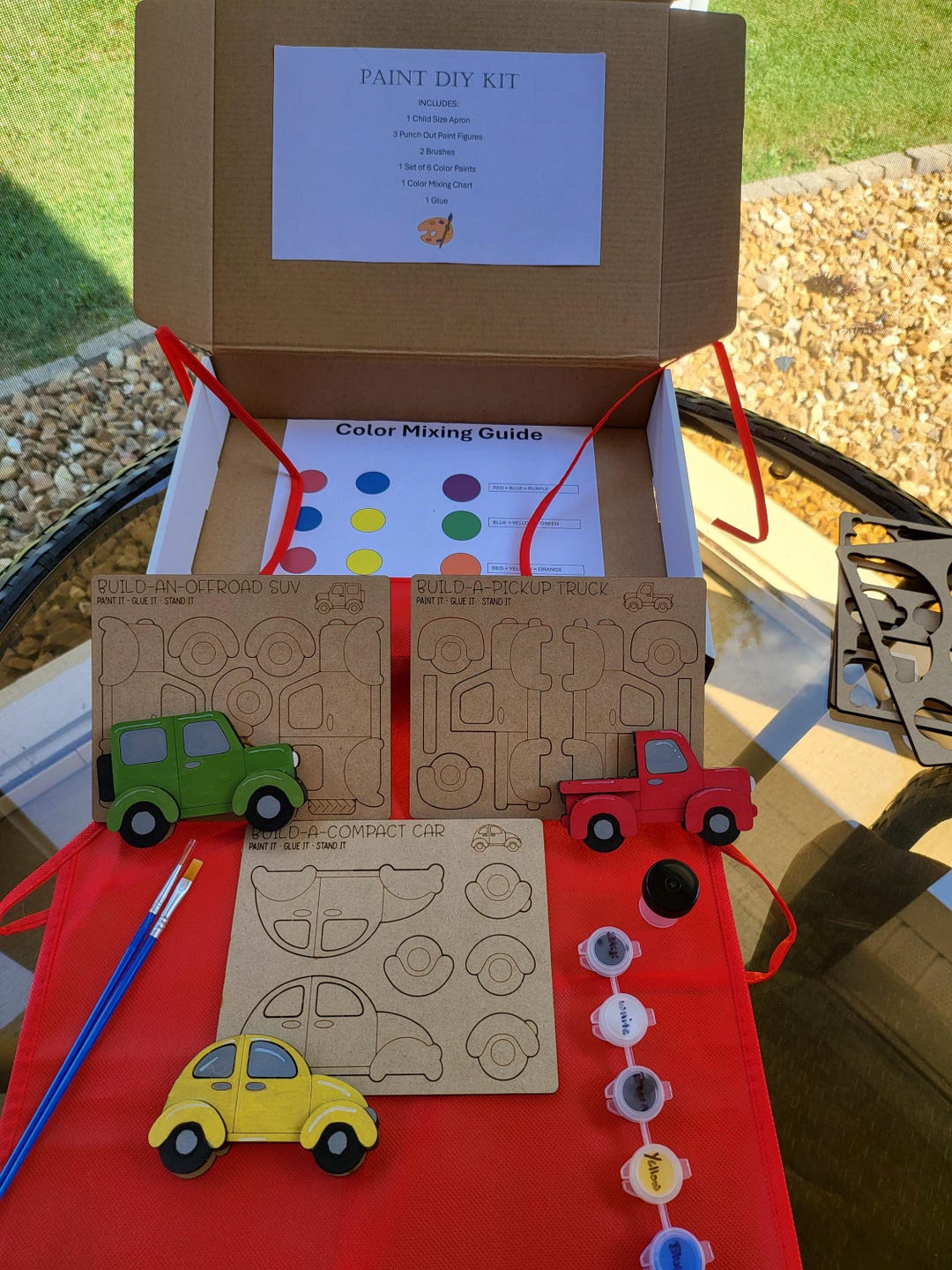Cars & Trucks Paint Kit – DIY Pop Out MDF Craft Set - Etsy