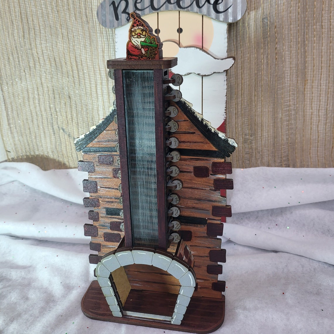 Santa Advent Calendar - Santa Down the Chimney Countdown Advent ...