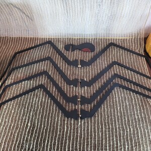 Black Spider Halloween Decoration - Wood Spider Decoration - Creepy ...