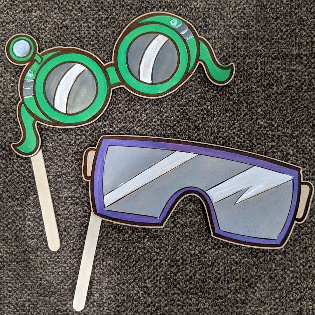 Cartoon Goggles Photobooth Props (set of 2) Great for Birthday Parties ...