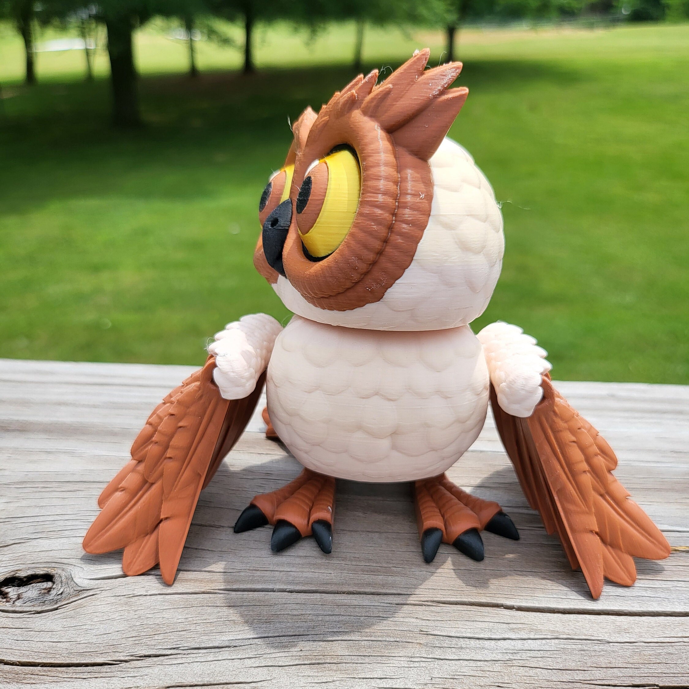 Articulated Owl - 3D Printed Owl - 3D Printed Flexi Owl - Owl Fidget ...