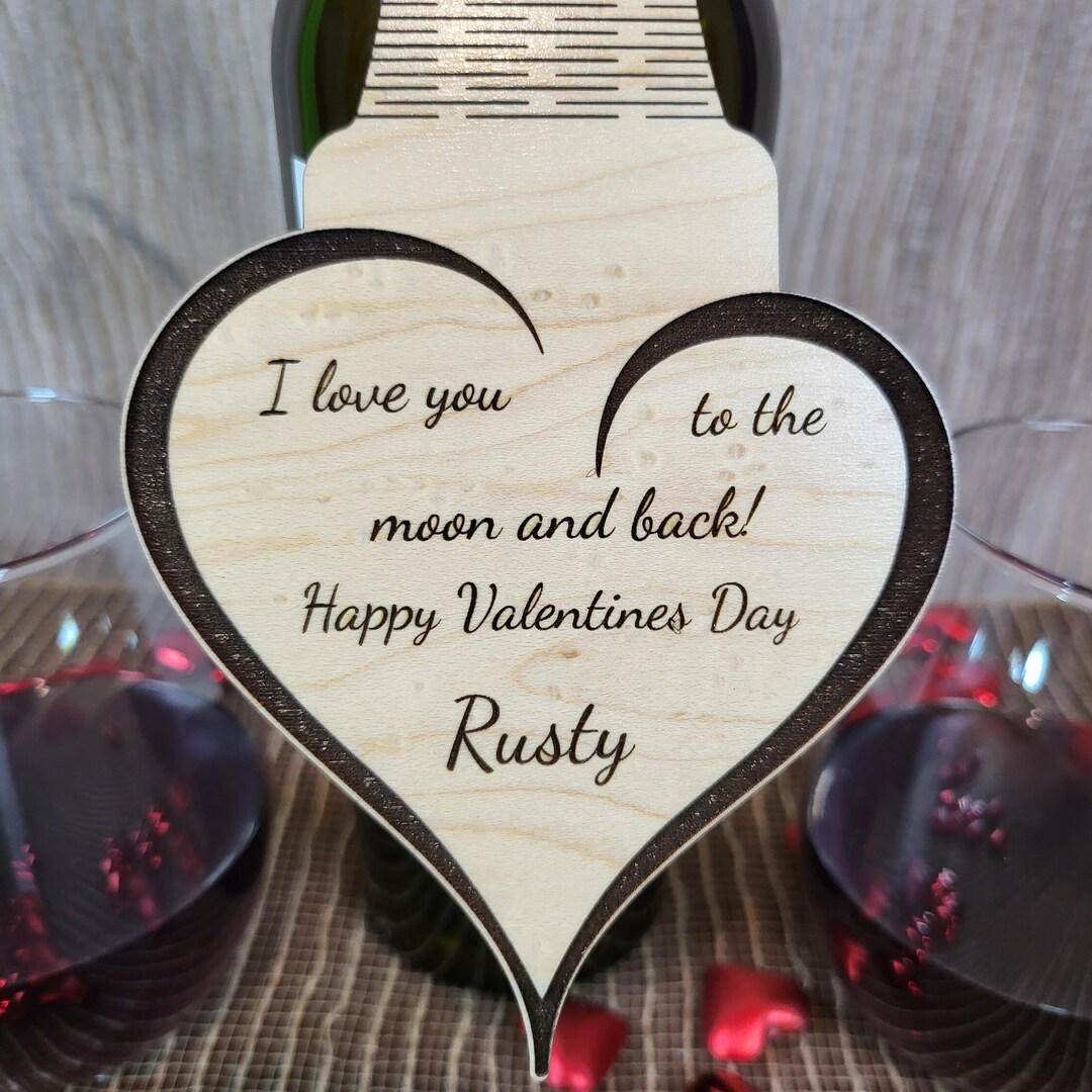 Customized Wine Bottle Tag - Laser Cut Wine Bottle Tag - Personalized ...