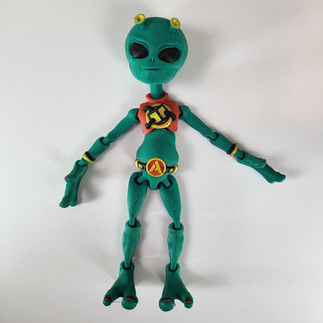 3D Printed Alien - Flexible Alien - 3D Printed Any Cubic Flexi Alien ...