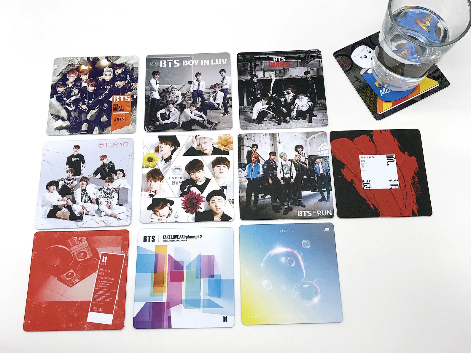 Kpop Drink Coasters BTS Albums Set II of 10 K-pop - Etsy