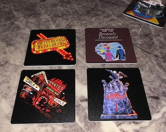 Classic Movie Drink Coasters Hammer Horror Films Set of 8 | Etsy