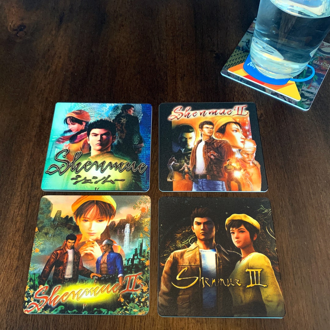 Classic Video Game Drink Coasters - Shenmue Set of 4 Sega Dreamcast - Etsy