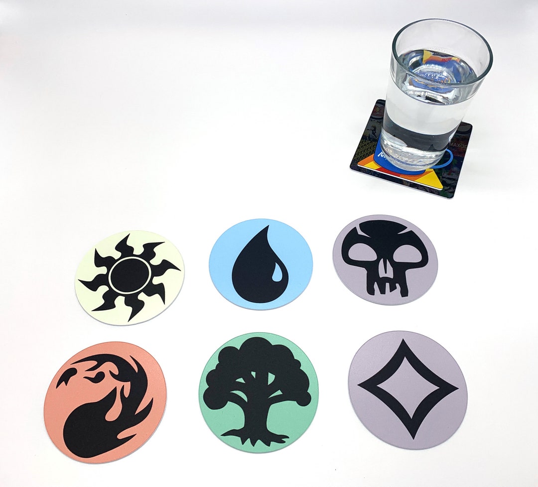 Classic Gaming Drink Coasters - Magic the Gathering Set of 6 - Etsy