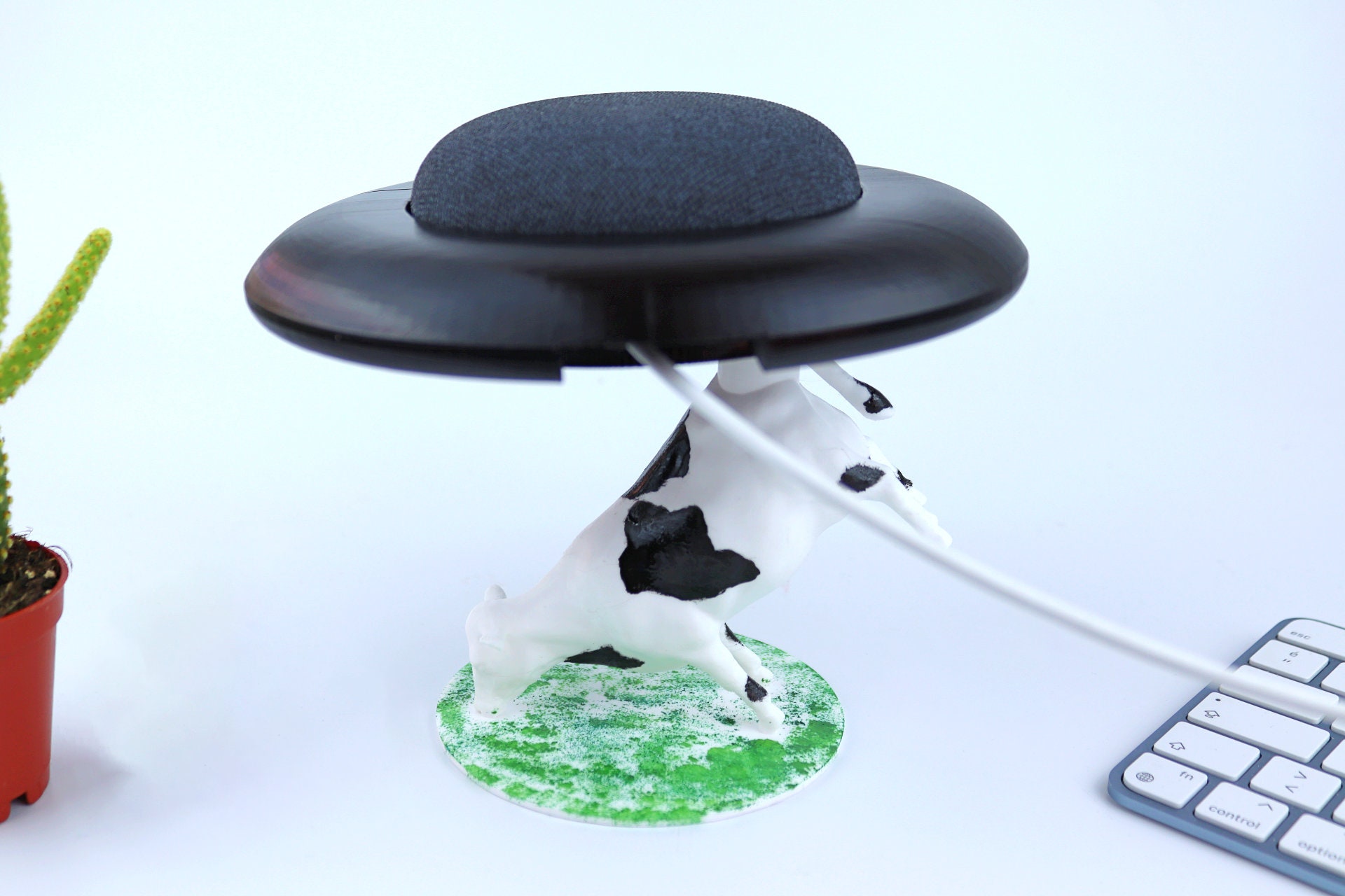 Ufo Alien Abduction Stand Compatible With Google Home/nest Mini Smart ...