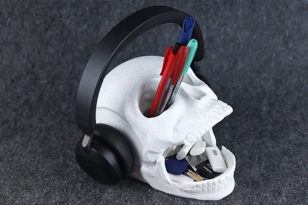 Multipurpose Skull Head, Skull Dice Tower, Skull Headphone Holder ...