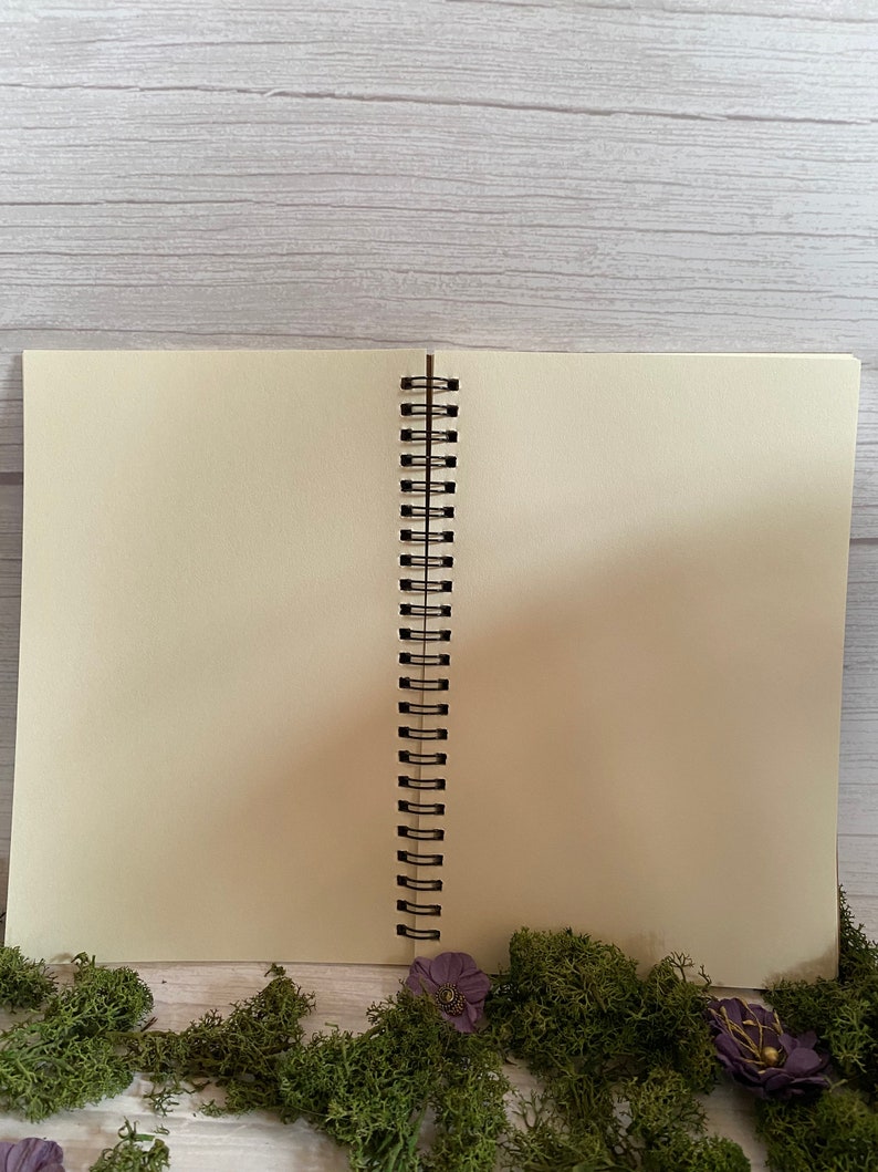 A5 Spiral Bound Hand Painted Cherry Blossom Bee Notebook/ | Etsy