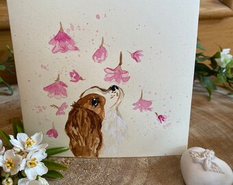 Cavelier King Charles Spaniel Card - Etsy
