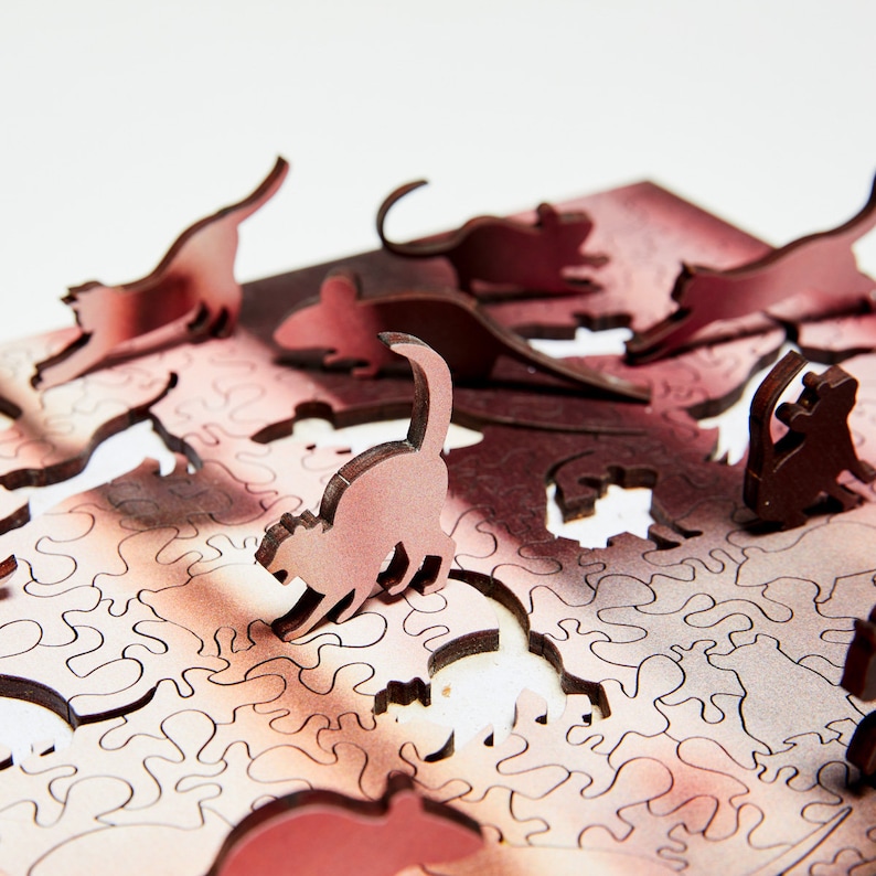 Mice Kingdom Wooden Puzzle - Etsy