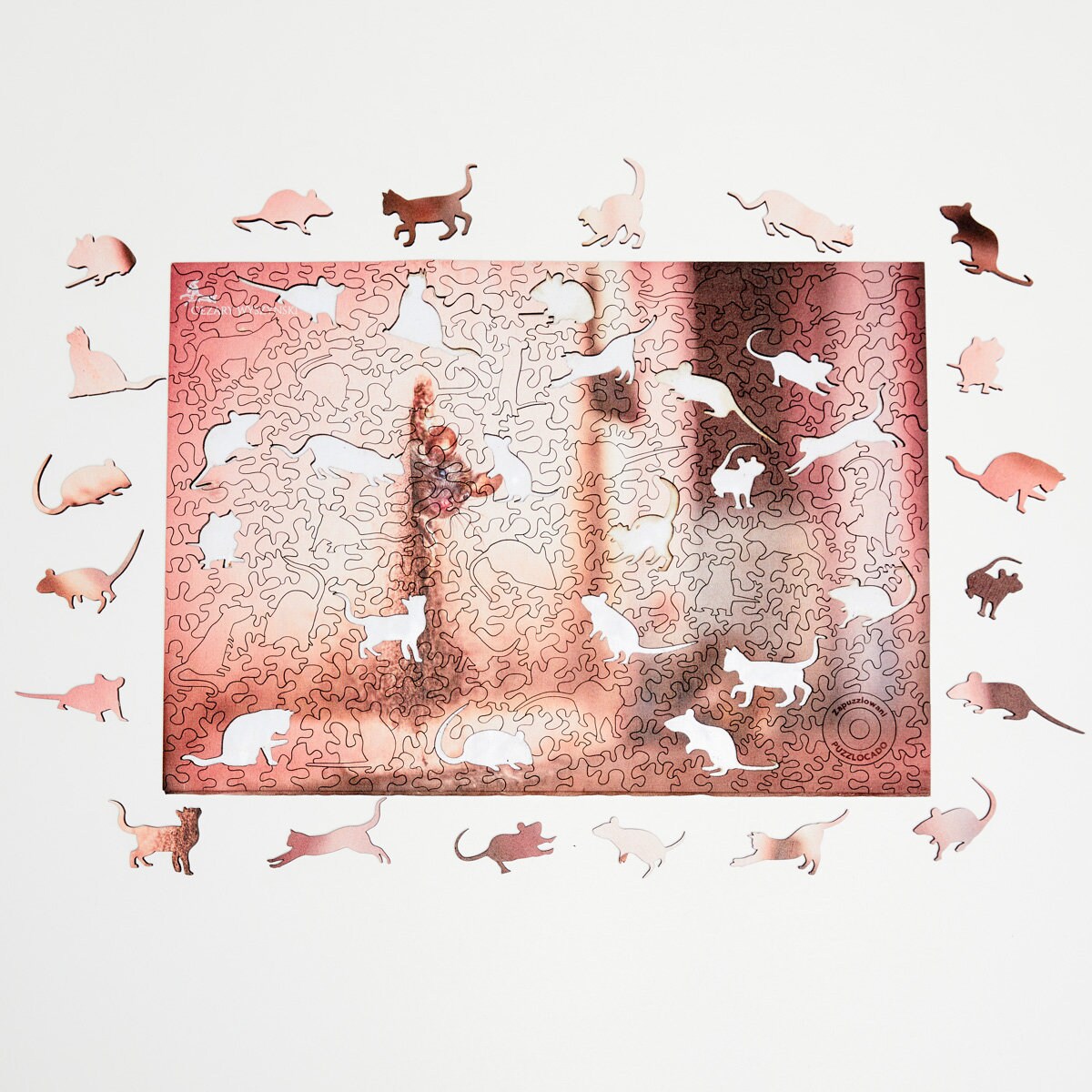 Mice Kingdom Wooden Puzzle - Etsy