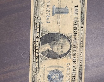 1934 One Dollar Bill - Etsy