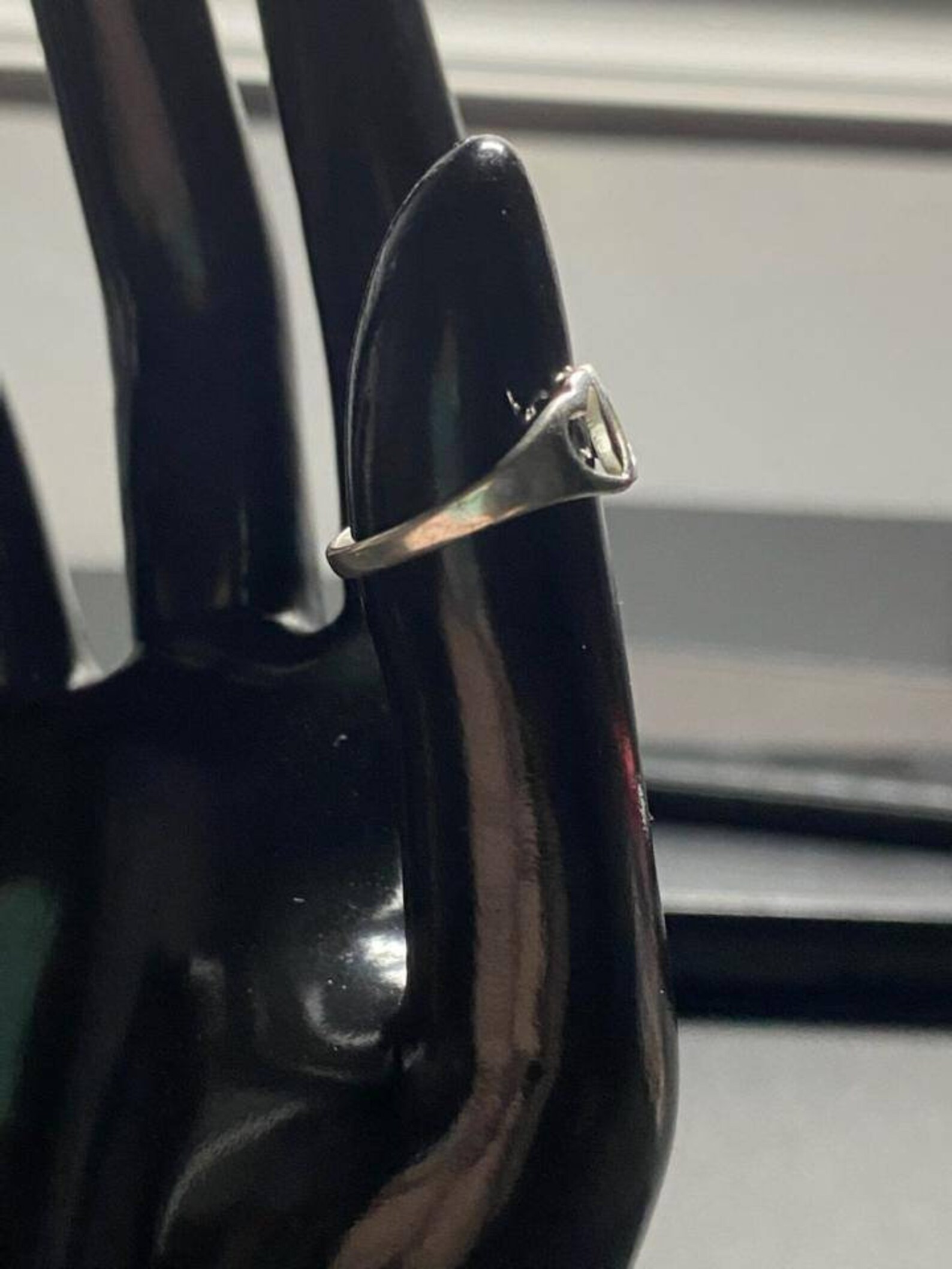 Conjoined hearts lovers statement sterling silver ring | Etsy